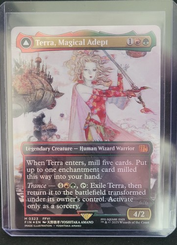 MTG Final Fantasy | Terra, Magical Adept | BORDERLESS FOIL | eBay