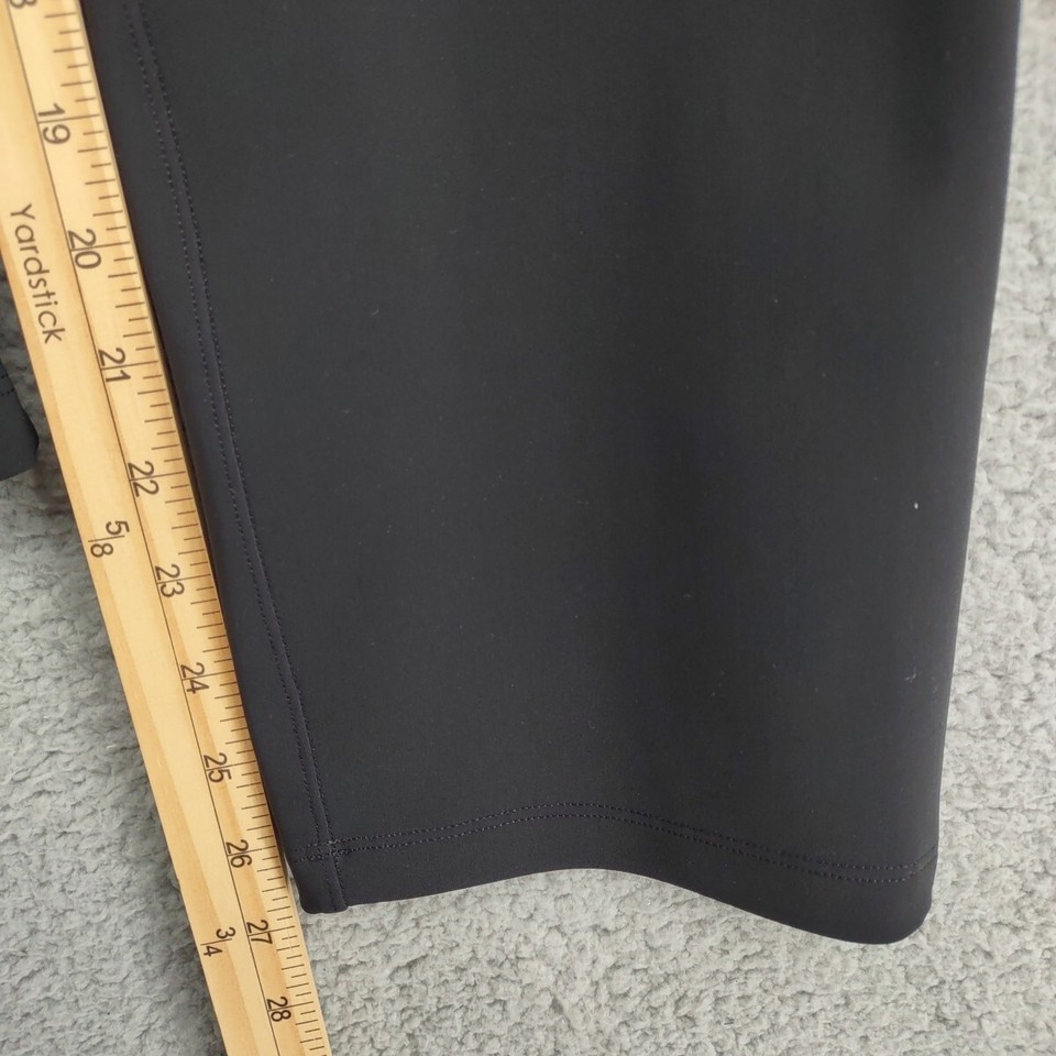 Lululemon On The Move Pants Black Size 8 Logo Zip Pockets Ankle Mid ...