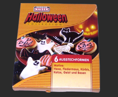 6 Piece Halloween Cookie Cutter Set - Kaiser German brand - New sealed ...