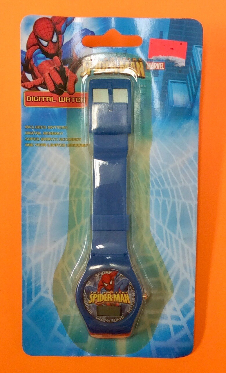 Marvel The Amazing Spider-Man Digital Wrist Watch CLICKS WORLDWIDE NIP ...