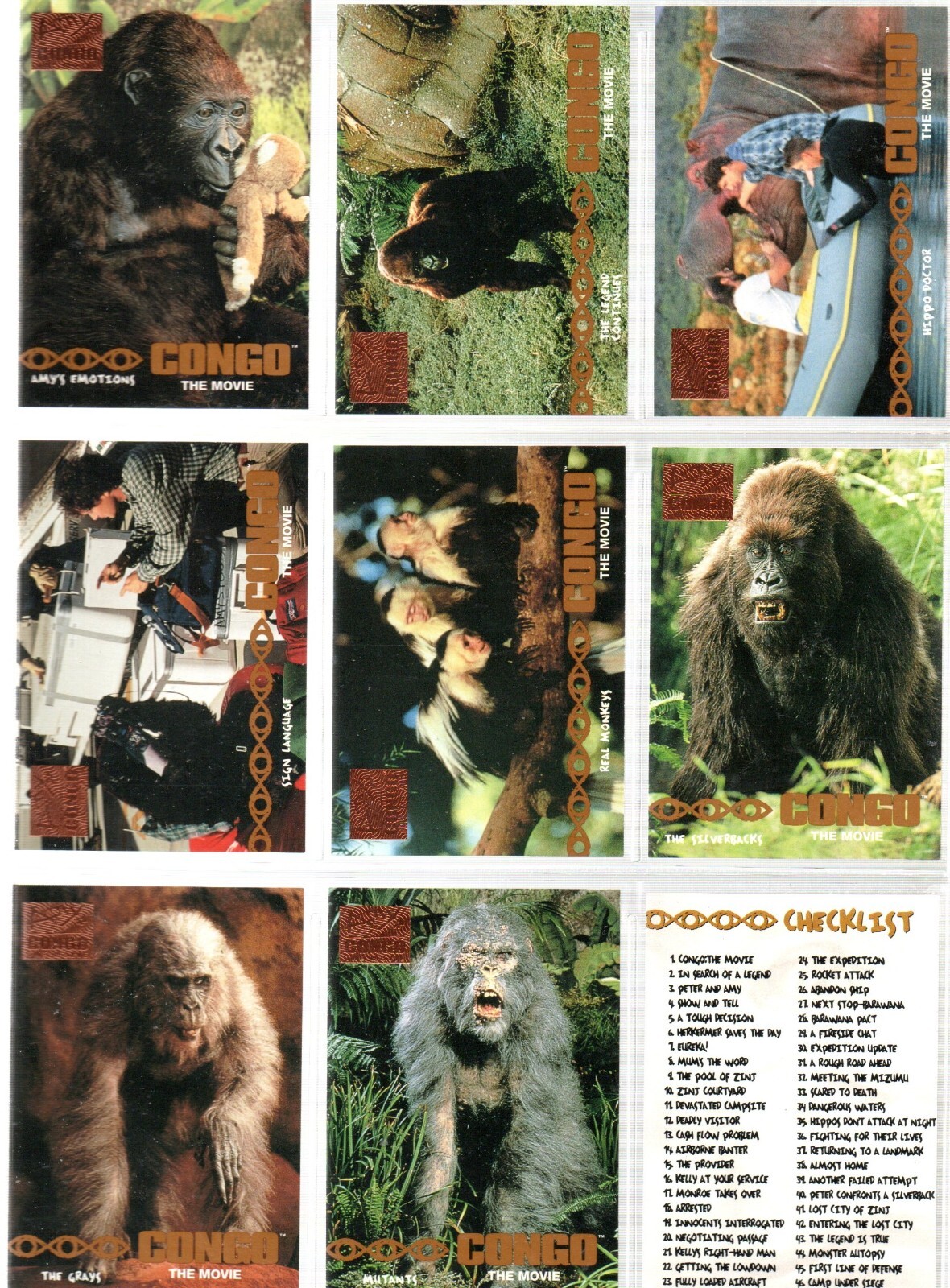 Congo Trading Card Set 9 Cards as pictured lot 174 | eBay