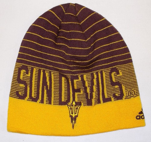 Adidas Arizona State Sun Devils Striped Knit Hat | eBay