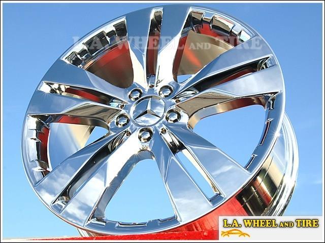 Set of 4 Chrome 20" Mercedes Benz GL320 GL350 GL450 GL550 OEM Wheels ...