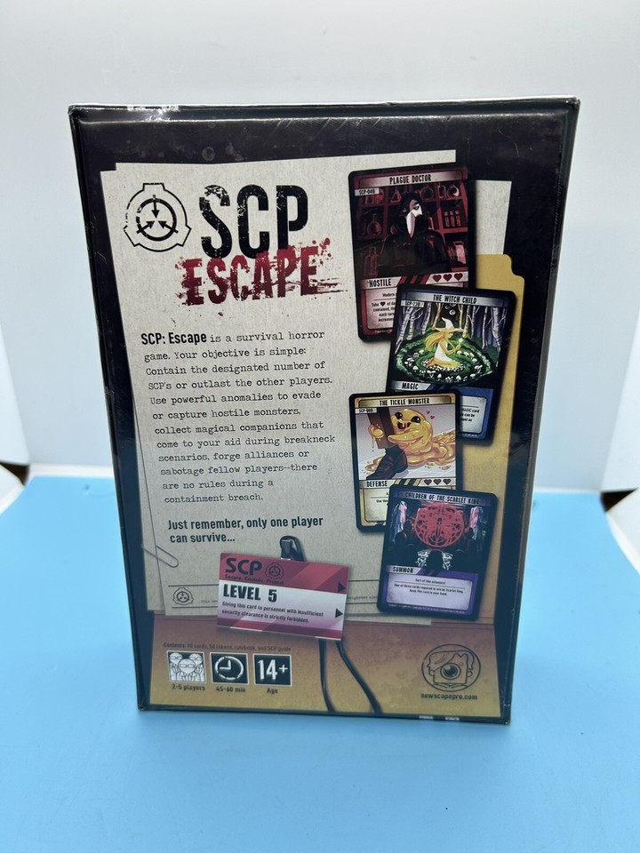 New (Sealed) SCP Escape Card Game Only One Can Survive | eBay