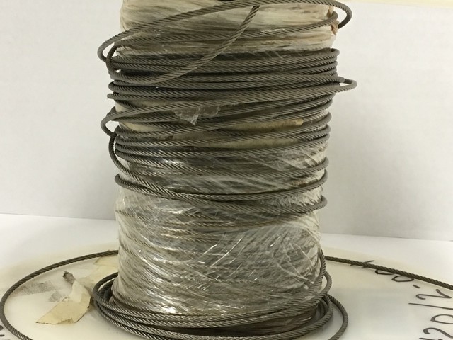 75 FT M83420/2-004 Mil-Spec Stainless Steel Cable 3/32 Diameter 7/19 ...