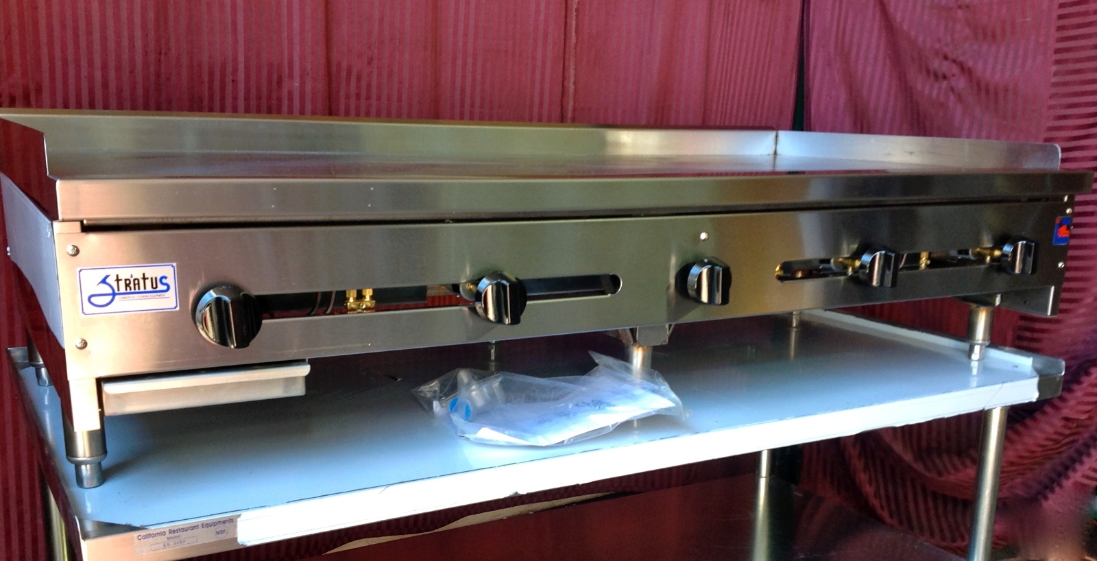 NEW 60" Griddle Gas Flat Top Grill Stratus SMG-60-1 Commercial Plancha ...