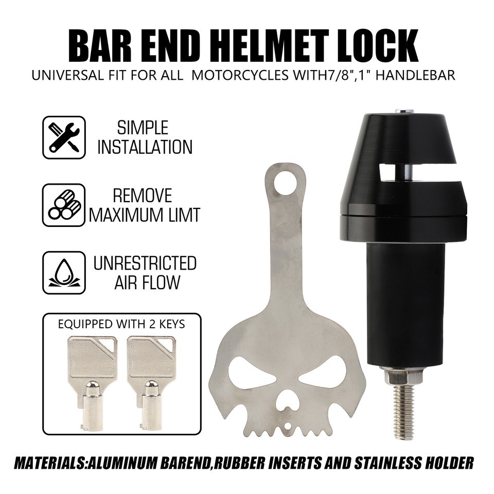 CNC Motorcycle Helmet Locks For Harley Softail Dyna Sportster Touring ...