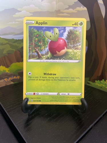 Applin 021/192 - Rebel Clash - Common - Pokemon Card TCG - LP | eBay