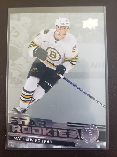 2023-24 Matthew Poitras Star Rookies Upper Deck Hockey Boston Bruins | eBay