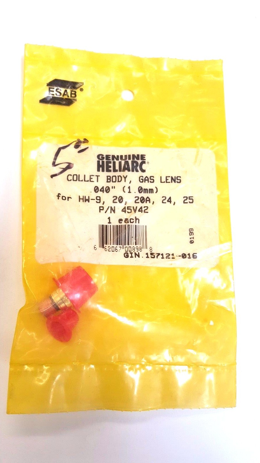 Genuine ESAB Heliarc TIG Gas Lens Collet Body (Various Sizes Available ...