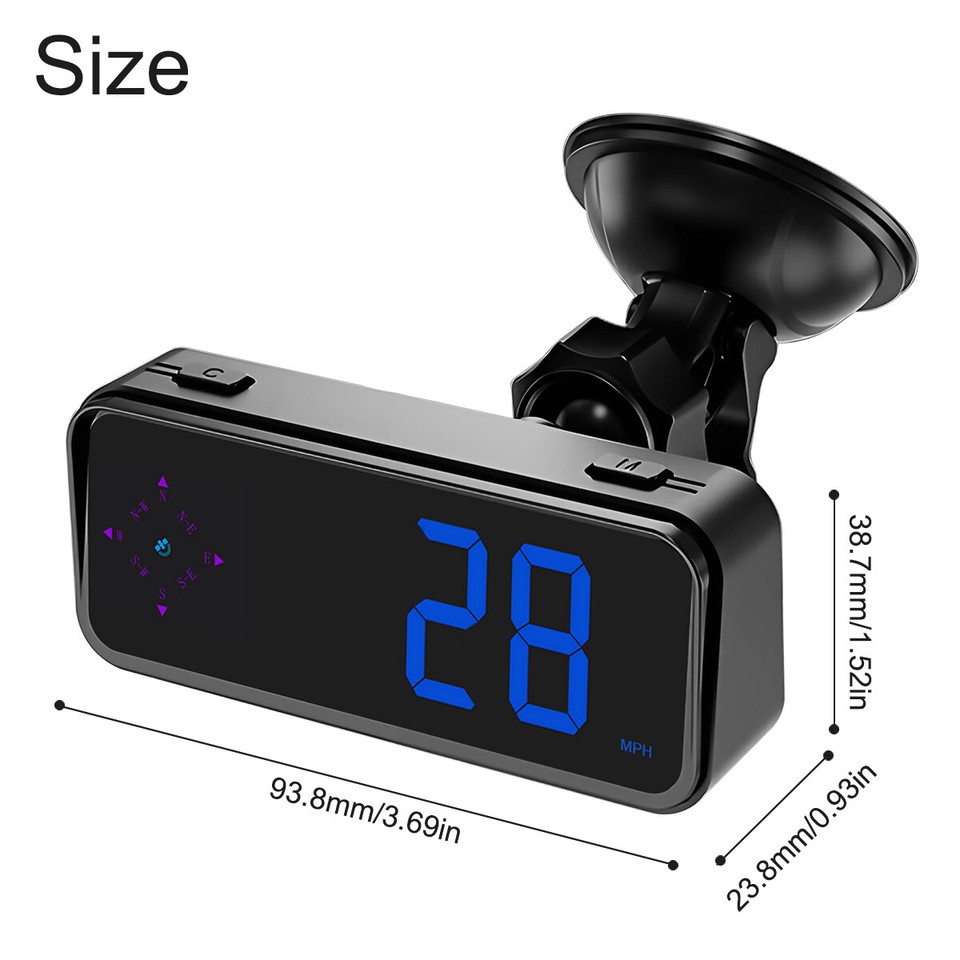 Universal GPS Digital Speedometer Car Digital Head Up Display Odometer ...