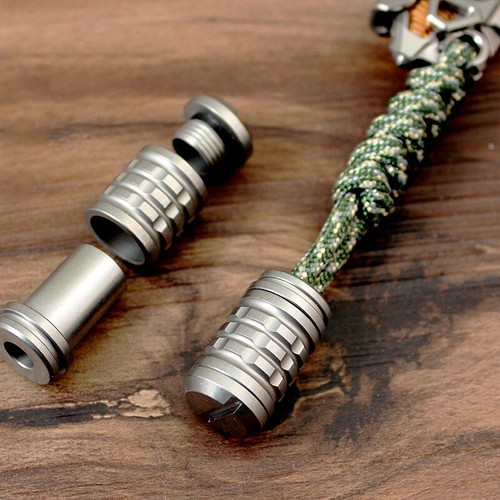 Titanium Alloy Lanyard End Knife Pendant Paracord Ending Rope EDC Tail ...