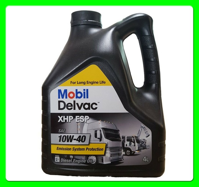 Mobil Delvac XHP ESP 10w-40 10w40 Diesel Engine Oil - 4 Litres 4l for ...