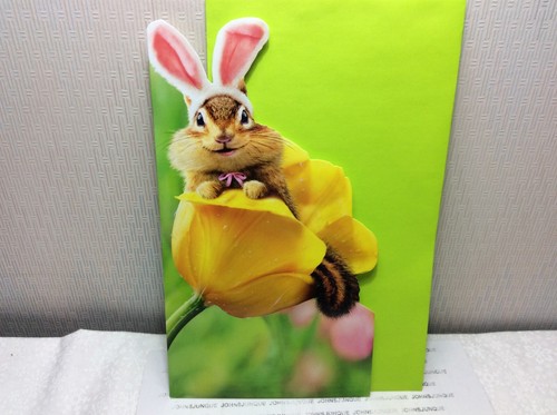 AVANTI EASTER GREETING CARD New w/Envelope-Large Card "Some bunny loves ...