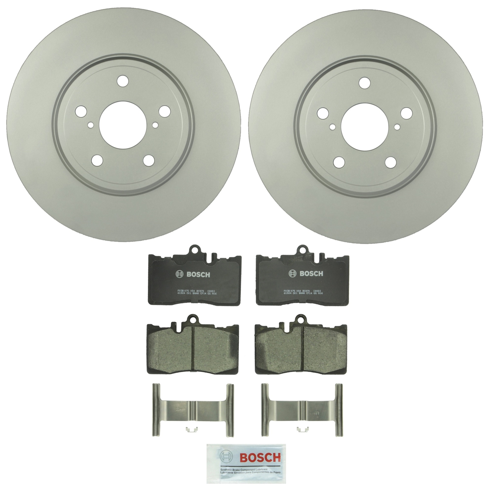 Bosch QuietCast Front Brake Kit 315mm Disc Rotors & Ceramic Pads For ...