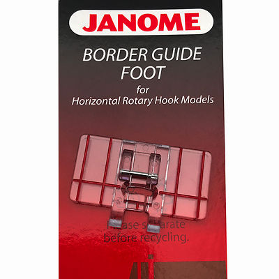 Janome Border Guide Foot #200434003 For Horizontal Rotary Hook Models ...