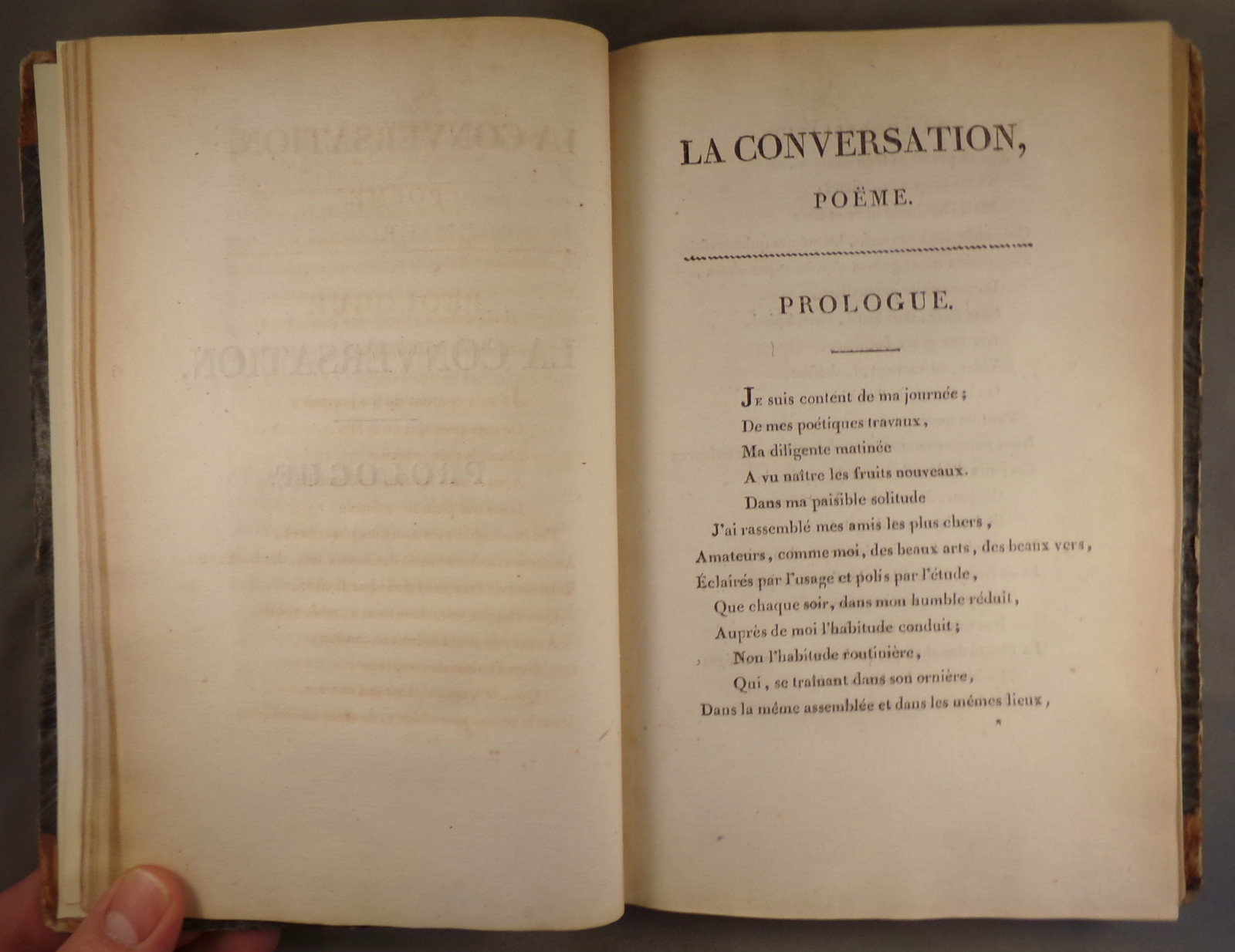 J. DELILLE / LA CONVERSATION, POEME / 1812 MICHAUD (GRAVURES) EO | eBay