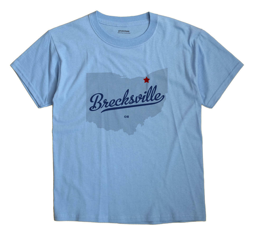 Brecksville Ohio OH T-Shirt MAP | eBay