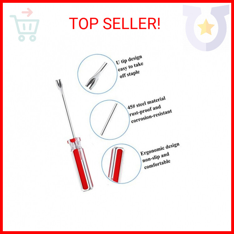 Terberl 4 Pack Tack Lifter Tack Puller Nail Puller, U Tip Nail Staple ...