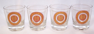 Set Of 4 Northeastern University Crest Logo Old Fashioned Rocks Glasses ...