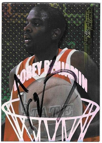 Corey Benjamin 1998 EDGE PRO SIGNATURES BASKETBALL ROOKIE AUTOGRAPH ...