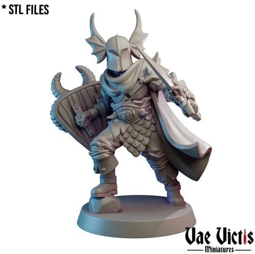 Evil Warrior Fighter Knight Miniature DnD D&D Pathfinder RPG | eBay