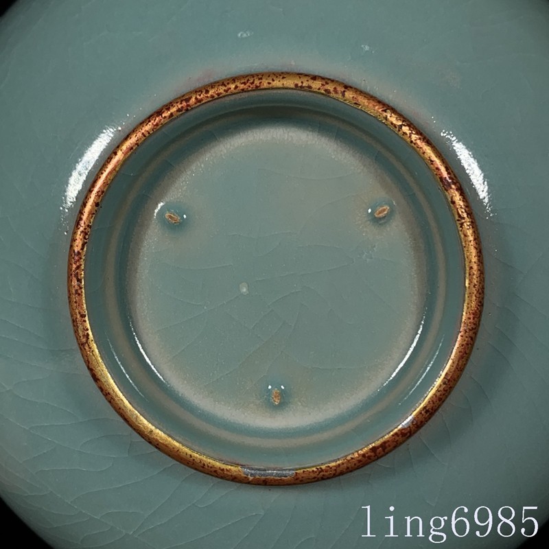 7.4"old China Song Dynasty ru Kiln porcelain palace Tea cup Bowl Bowls ...