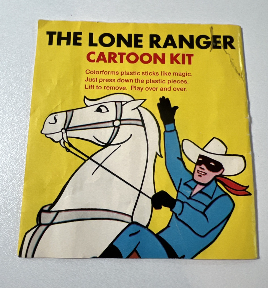 Vintage: THE LONE RANGER CARTOON KIT Colorforms (Unused Complete Kit ...