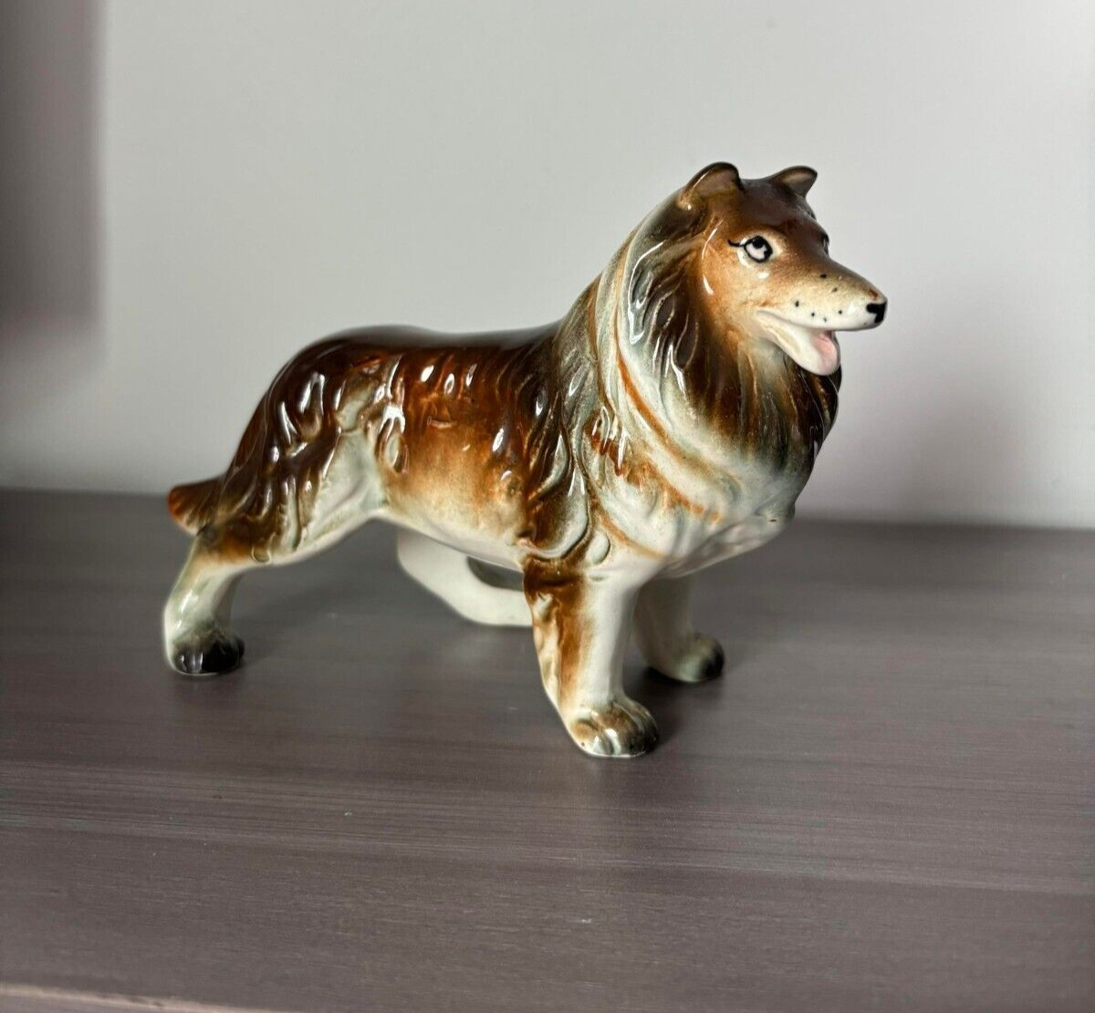 Vintage Porcelain Ceramic Dog Collie Lassie Figurine | eBay