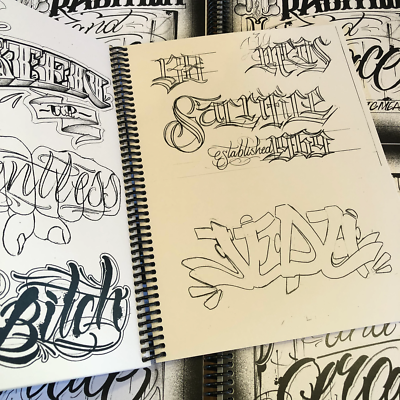Cursive Big Meas Lettering Life