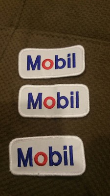 Embroidered Iron on patch Mobil Your Choice Height 1.5 inch width x 3. ...