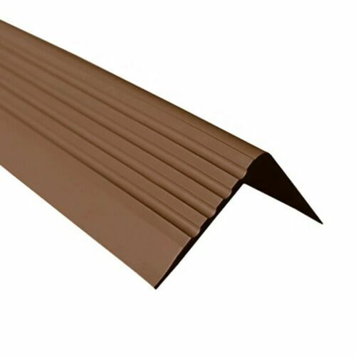 Stair Nosing Rubber 118cm Non-Slip 50x42mm Step Edge Trim Bullnose ...