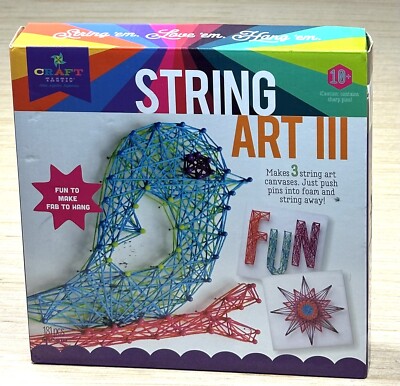 String Art III ages 10+ Makes 3 String art canvases New Sealed 0016 | eBay