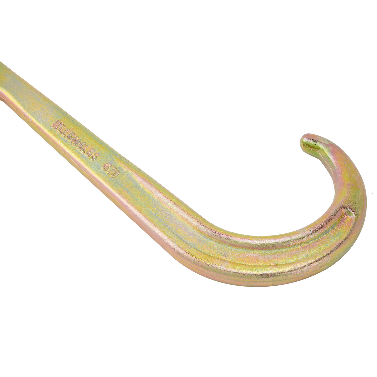 (2)15" Inch J Hook with Chain Link Tow Axle Strap Wrecker Clevis WLL ...