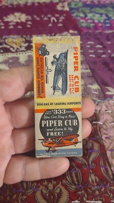 Vintage Piper Club Light Plane Dealers Collectible Advertising ...