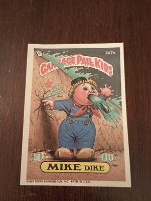 1987 Topps Garbage Pail Kids (9th Series) #347b Mike Dike (MINT) | eBay