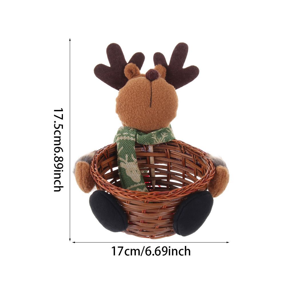 Santa Claus Storage Box Xmas Ornament Christmas Candy Basket Cookies ...