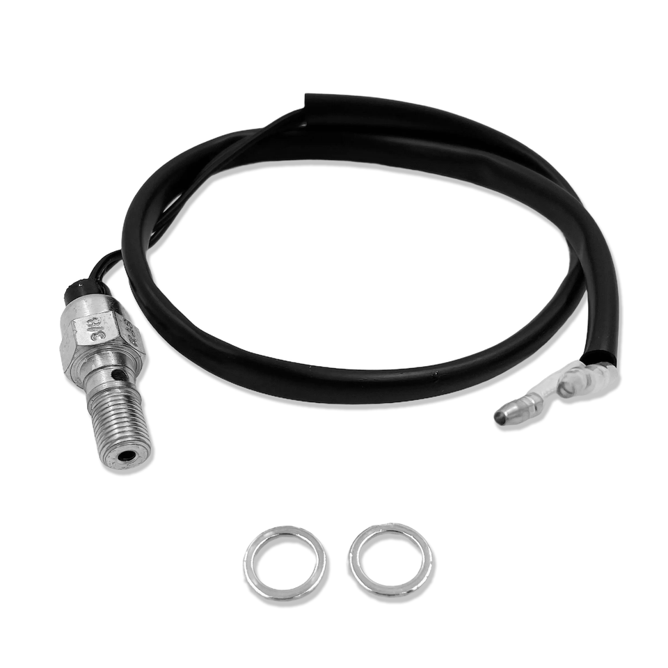 For Harley Brake Light Banjo Bolt W/Pressure Switch 3/8" x 24 Single ...