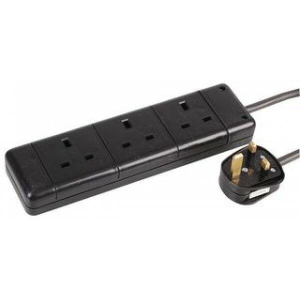 Mains EXTENSION CABLE 13 AMP UK PLUG MULTI LENGTH & GANG SOCKET ...