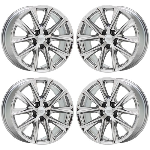 19" Cadillac CT5 Sport V-Series CTS Bright Chrome wheels rims OEM set ...