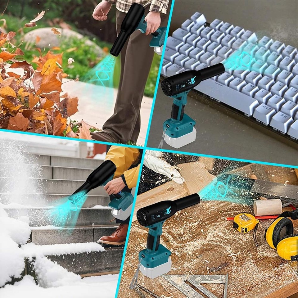 Upgrate Jet Dry Blower Cordless Compressed Air Duster for Makita 18V ...