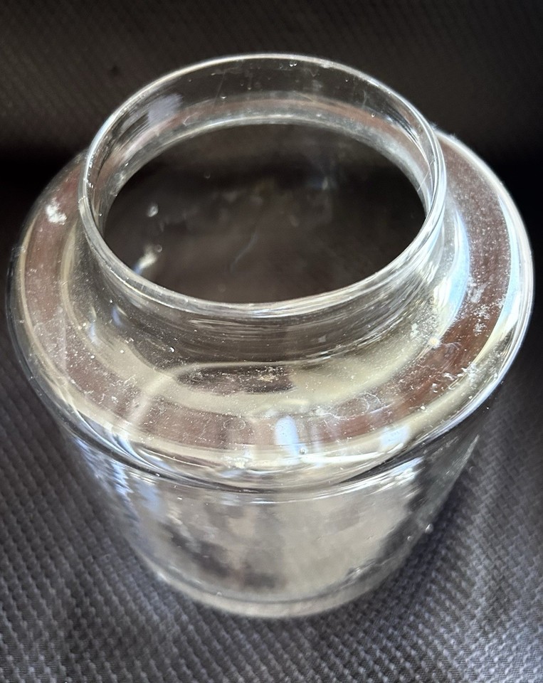 ANTIQUE 1880s SHORT BLOWN GLASS APOTHECARY PANTRY JAR | eBay