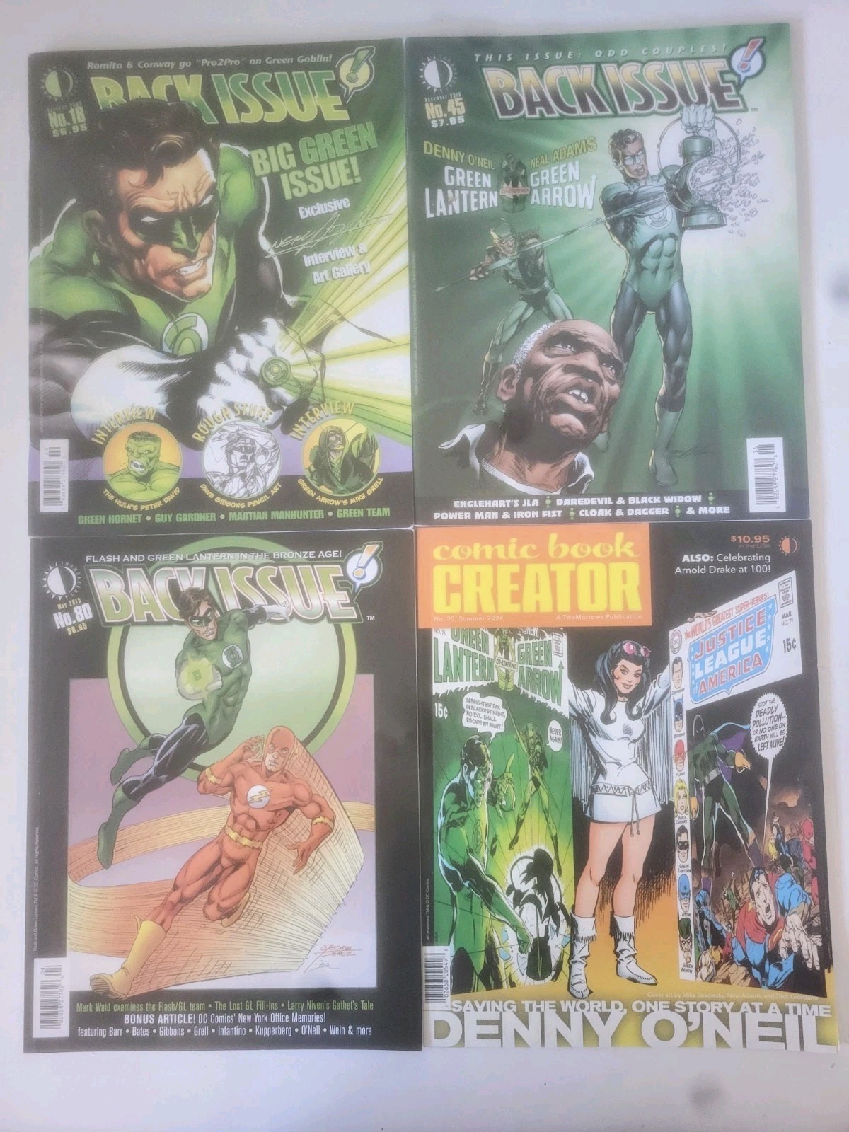 Lot of 4 "Back Issue" & "Comic Book Creator" Magazines Two Morrows VG ...