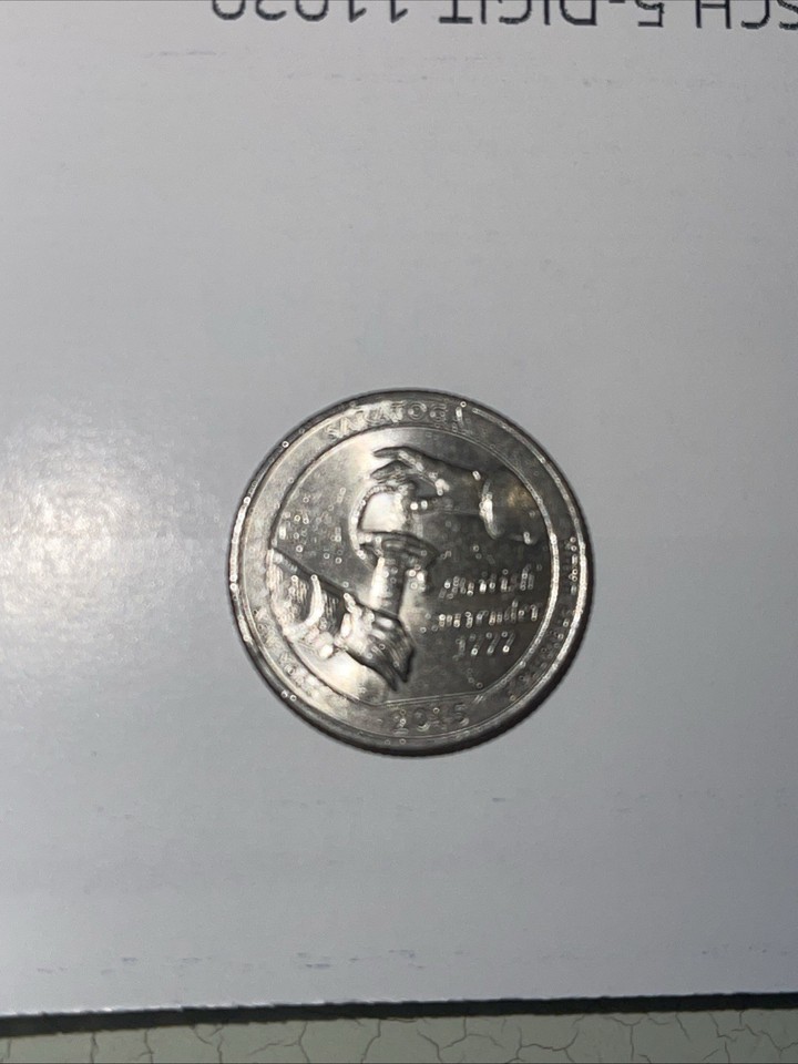 2015 P Saratoga NY National Parks Quarter Dime British Surrender 1777 ...