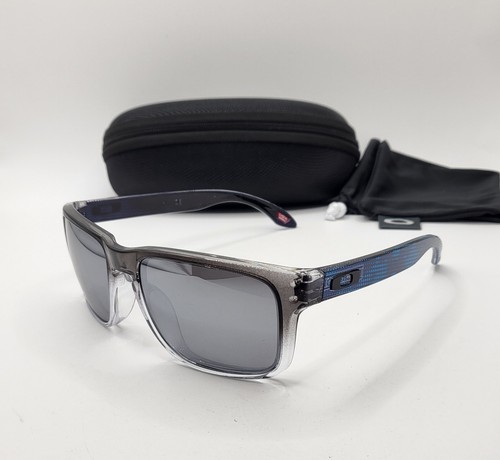 OAKLEY Custom HOLBROOK Dark Ink Fade High Res/ Chrome Mirror POLARIZED ...