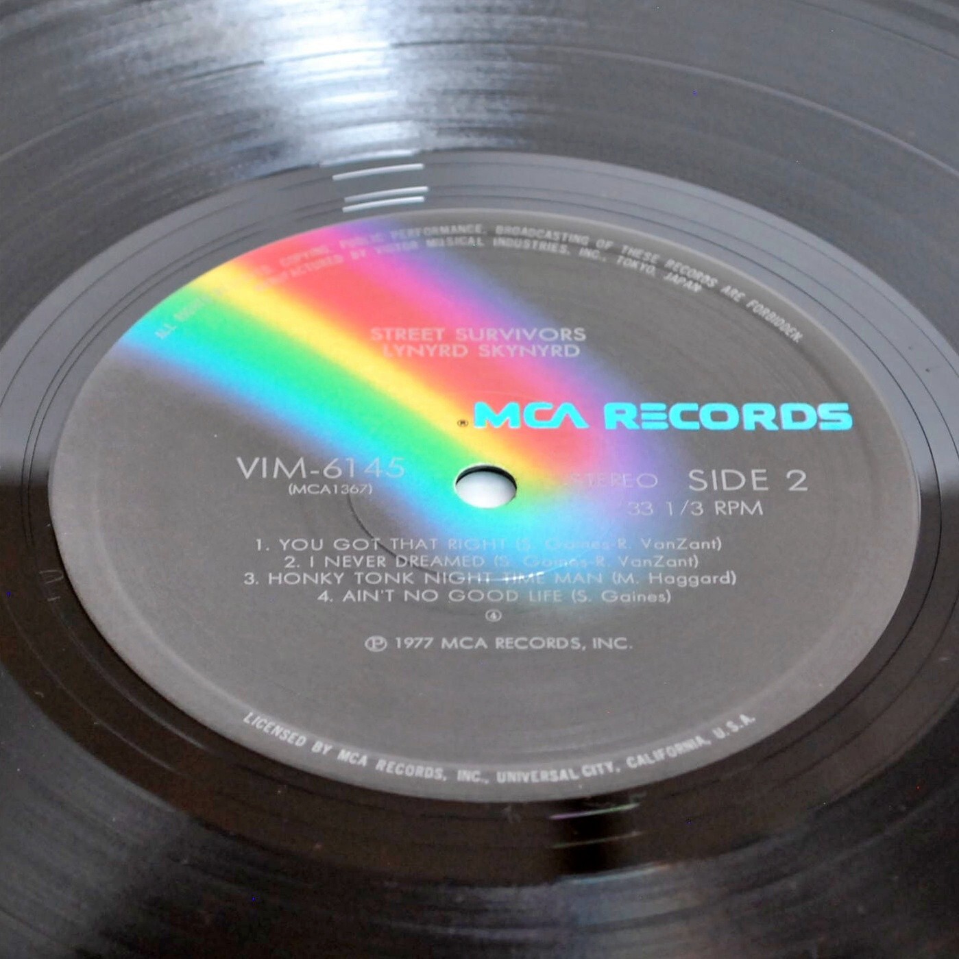 Lynyrd Skynyrd Street Survivors Vinyl Record Obi Hard Rock MCA VIM-6145 ...