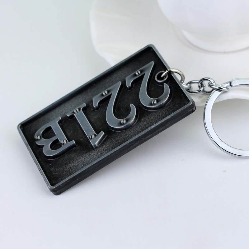 Sherlock Holmes 221B Baker Street Keychain Keyring + Free Gift Bag ...