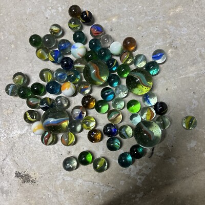 Vintage Estate Marbles Lot Of 83! | eBay
