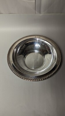 Vintage 11" Silverplate Bowl UNMARKED GC FREE SHIPPING | eBay