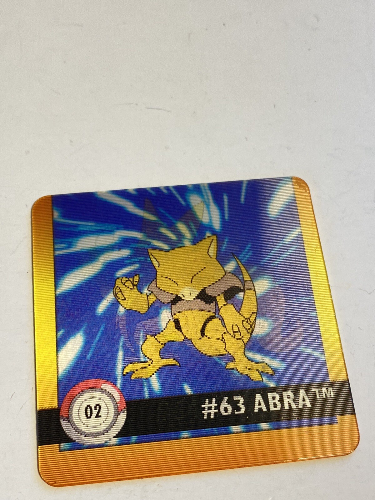 1999 Pokemon Lenticular 3D Action Flipz #02 Abra Kadabra evolution ...
